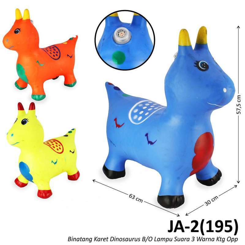 Jual Animal Jumping Dinosaurus Mainan Tunggangan Anak di Seller ...