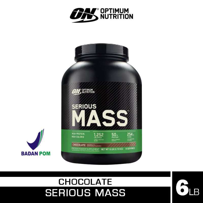 Promo OPTIMUM NUTRITION SERIOUS MASS 6LB CHOCOLATE WHEY PROTEIN SUSU ...