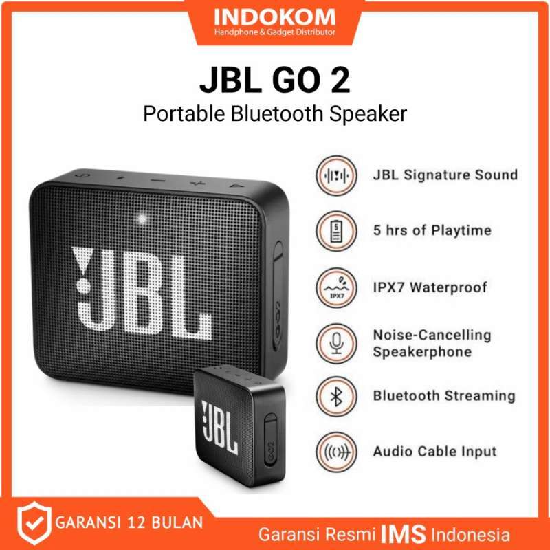 Jual JBL Go 2 Portable Bluetooth Speaker di Seller Indokom Official ...