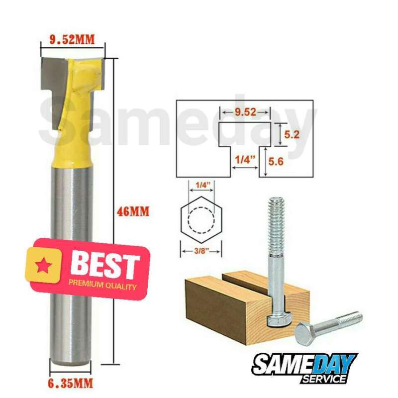 Jual Mata Profil T Slot Router Bit T Tracks di Seller sameday_store ...