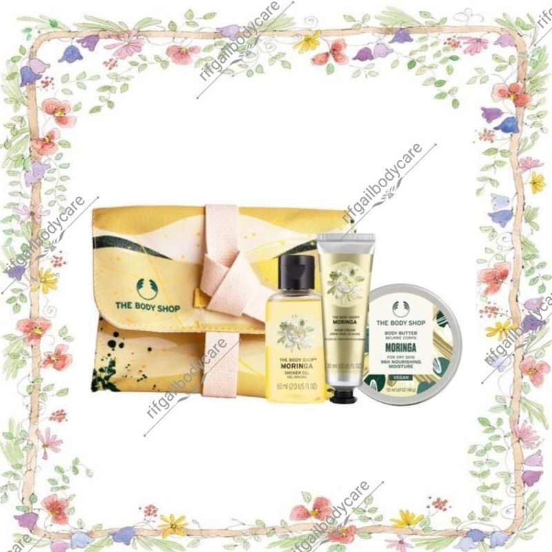 Jual The Body Shop MINI GIFT SET WALLET (HAND CREAM, BUTTER, BODY WASH ...
