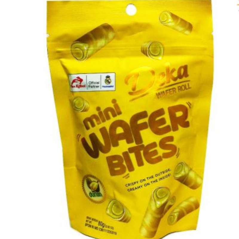 Jual Deka wafer roll durian mini wafer bites 80g di Seller AToZphere ...