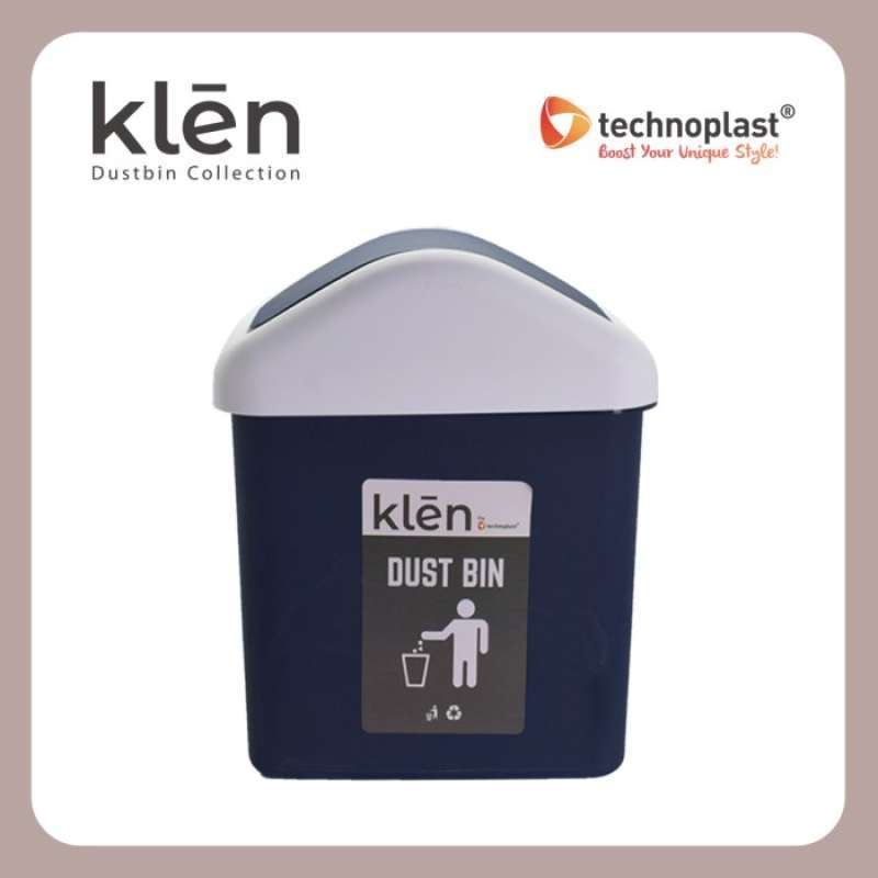 Promo Klen Clean + Square Dustbin / Tempat Sampah Injak Goyang 8 L ...
