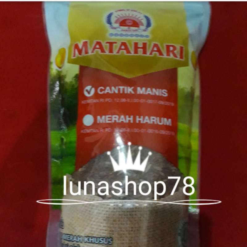 Jual Beras merah Matahari Cantik Manis 1kg di Seller AToZphere - Pandau ...