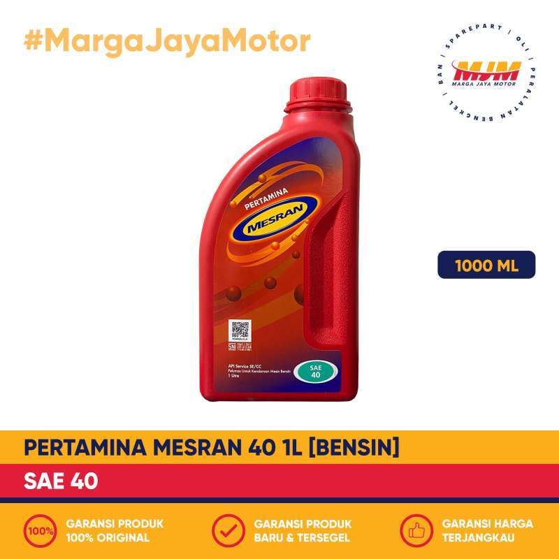 Jual Mesran Sae 40 Bensin [1000ml] Pertamina Oil 1L ORIGINAL di Seller ...