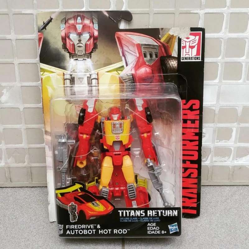 Jual TRANSFORMERS TITANS RETURN FIREDRIVE AUTOBOT HOT ROD DELUXE CLASS ...