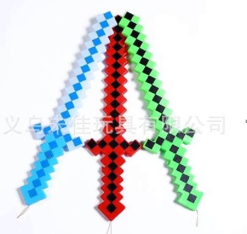 Jual Mainan Pedang Minecraft Nyala Dan Suara Toy Sword Led Diamond Di ...