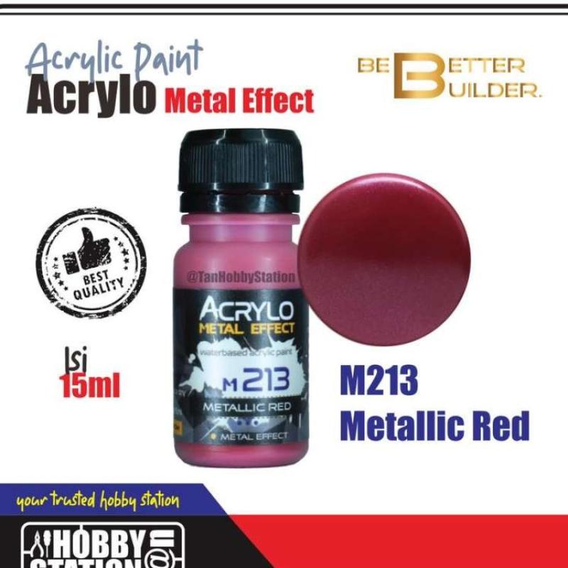 Jual Acrylo Metal Effect METALLIC RED - Gundam ModelKit Acrylic Repaint ...