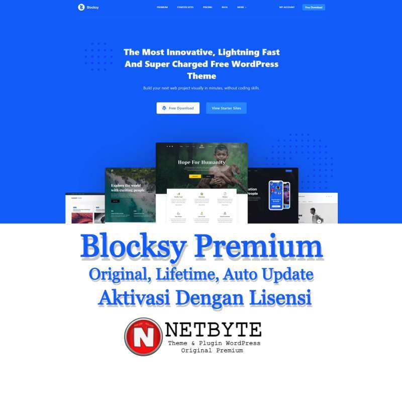 Jual Blocksy Premium Lifetime di Seller NetByte.id - Tlogomas, Kota Malang | Blibli