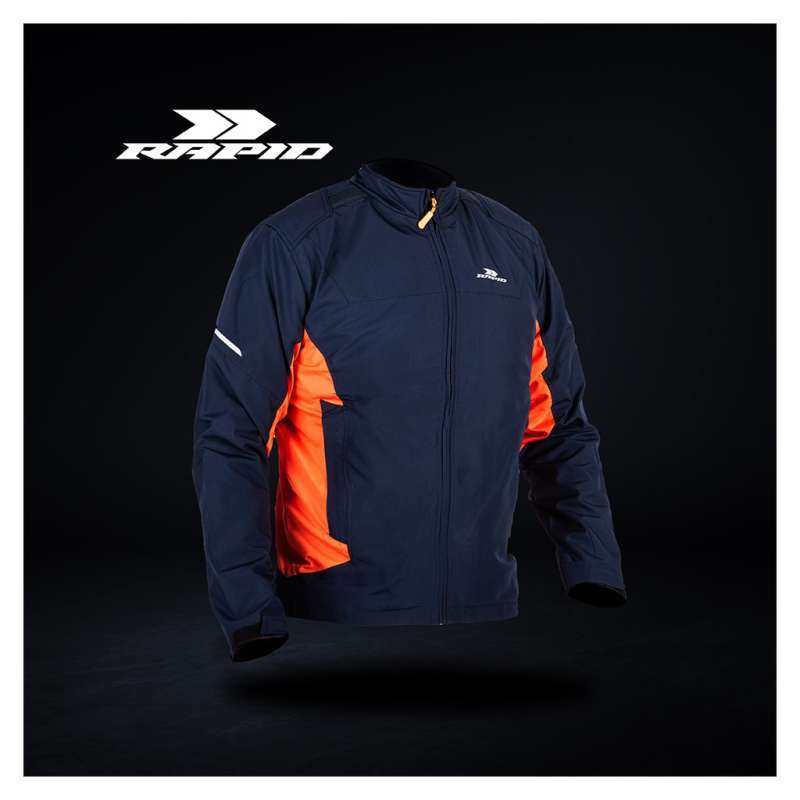 Promo Jaket motor pria anti angin RAPID AGRESSIVE reflektif printing ...