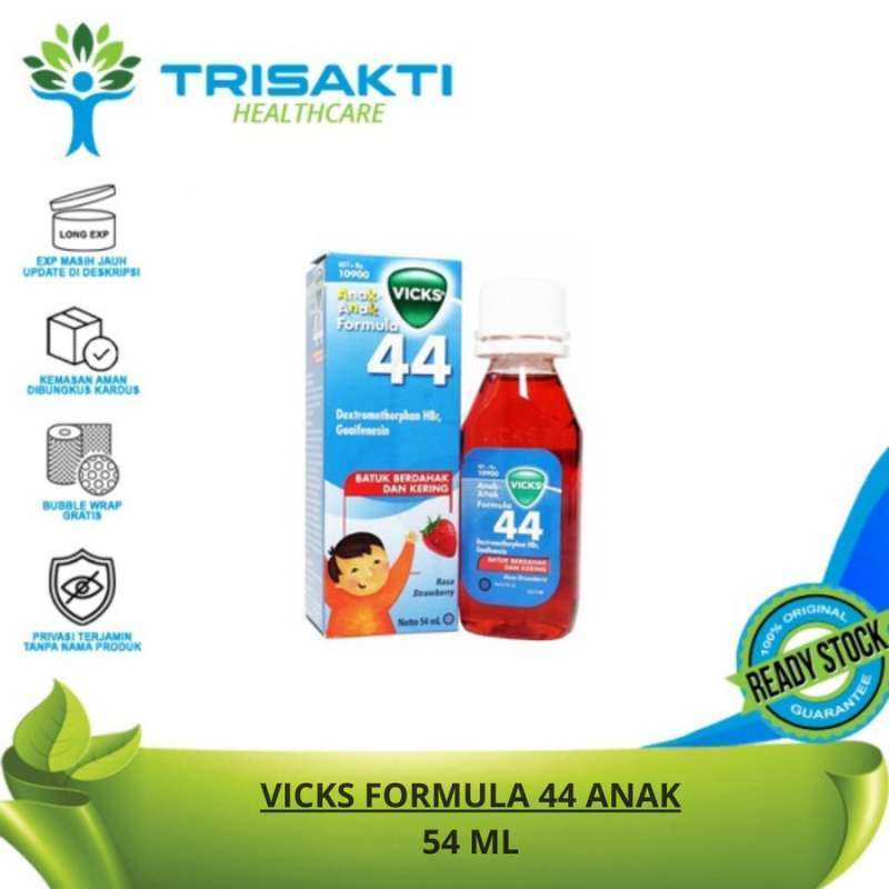 Jual Obat Batuk Anak Vicks Formula 44 Syrup 54 ml di Seller Trisakti ...