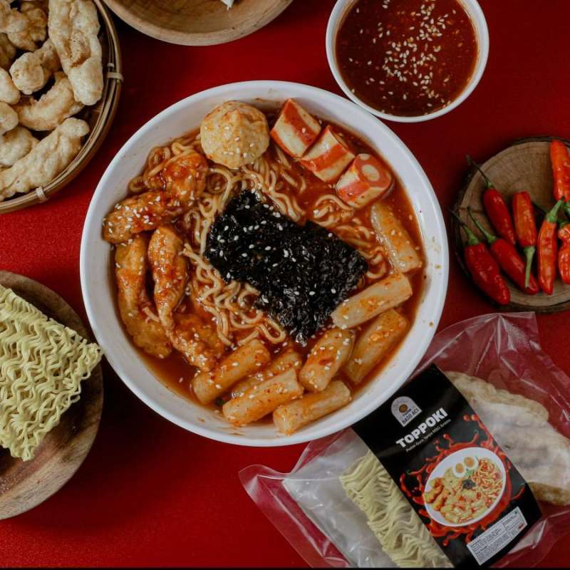 Jual Toppoki Tteokbokki Pedas Saus Gochujang Halal Enak Tanpa Msg ...