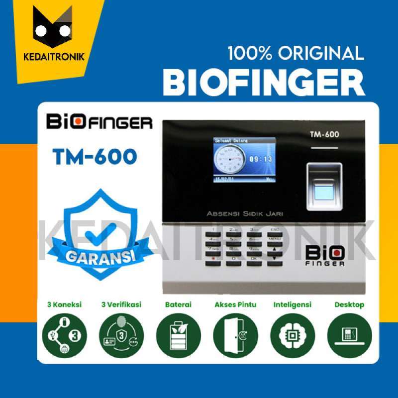 Promo Mesin Absensi Sidik Jari Biofinger Tm-600 - Bio Finger Tm600 ...