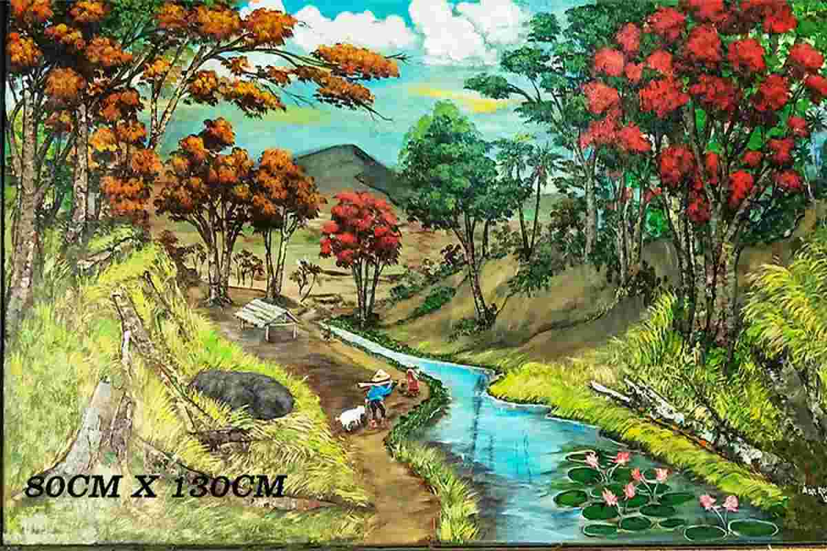 Lukisan Pemandangan Alam Simple