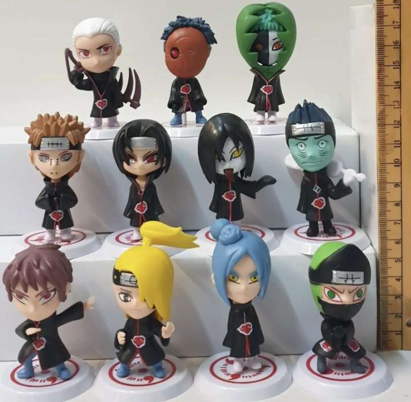 Jual Action Figure Naruto Shippuden Akatsuki Set Isi 11 Pc di Seller ...