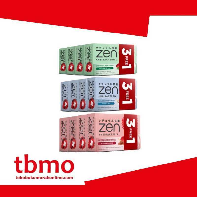 Jual BODY SOAP ZEN RED SHISO / SABUN BATANG ZEN ISI 4 di Seller ...