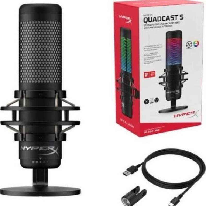 Jual Hyperx Quadcast S Rgb Mic Usb Condenser Gaming Microphone Resmi Di ...
