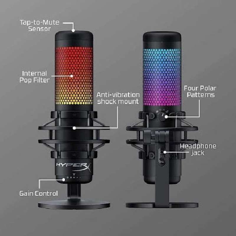 Jual Hyperx Quadcast S Rgb Mic Usb Condenser Gaming Microphone Resmi Di ...