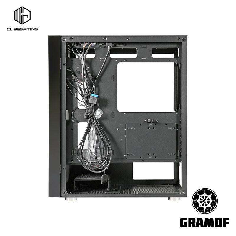Jual Cube Gaming Gramof Free 3 Fan Rgb Atx Gaming Case - Putih Di ...