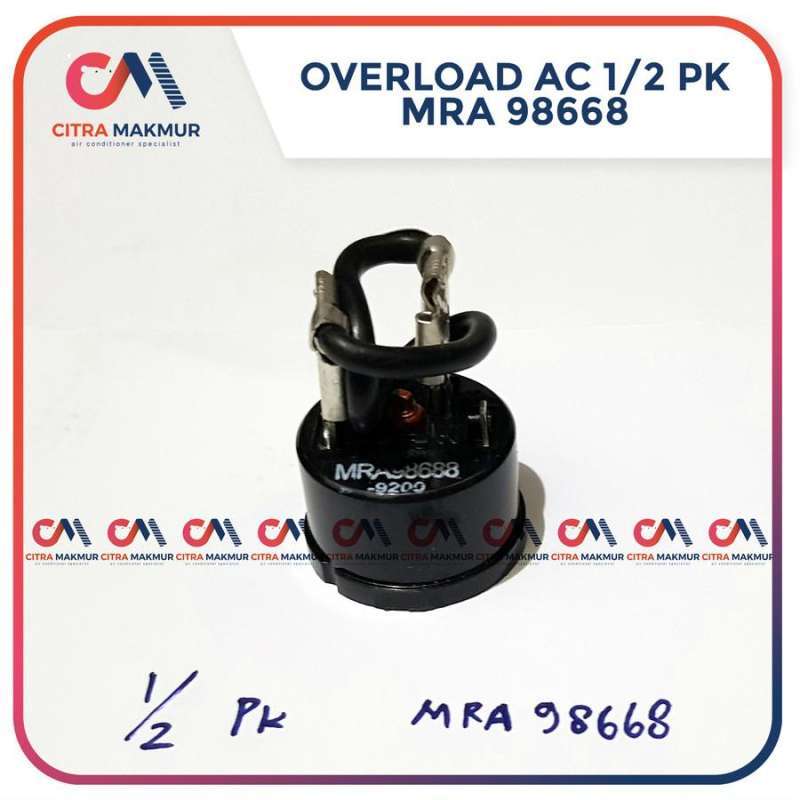 Jual Overload Klixon AC 1/2 0.5 Pk bulat Air Conditioner kompresor ...