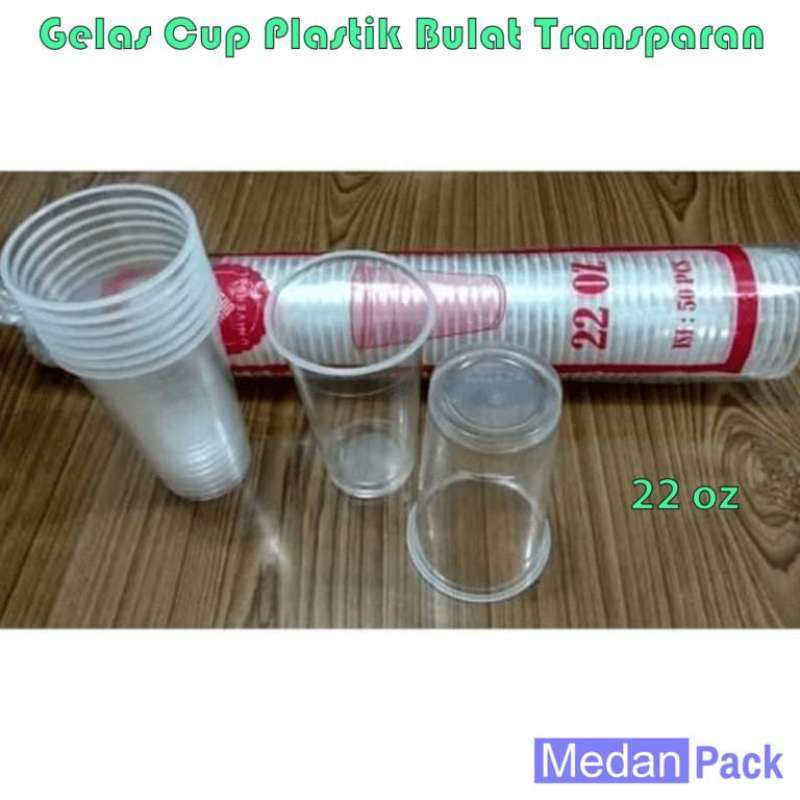 Jual Gelas Cup Plastik 22 Oz Tanpa Tutup Universal Per 50 Pcs Di Seller ...