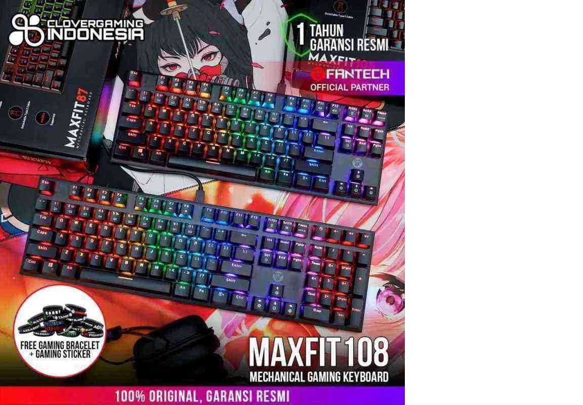 Jual Megatech -Fantech MAXFIT108 RGB - MK855 MAXFIT 108 Mechanical Gaming Keyboard di Seller ...