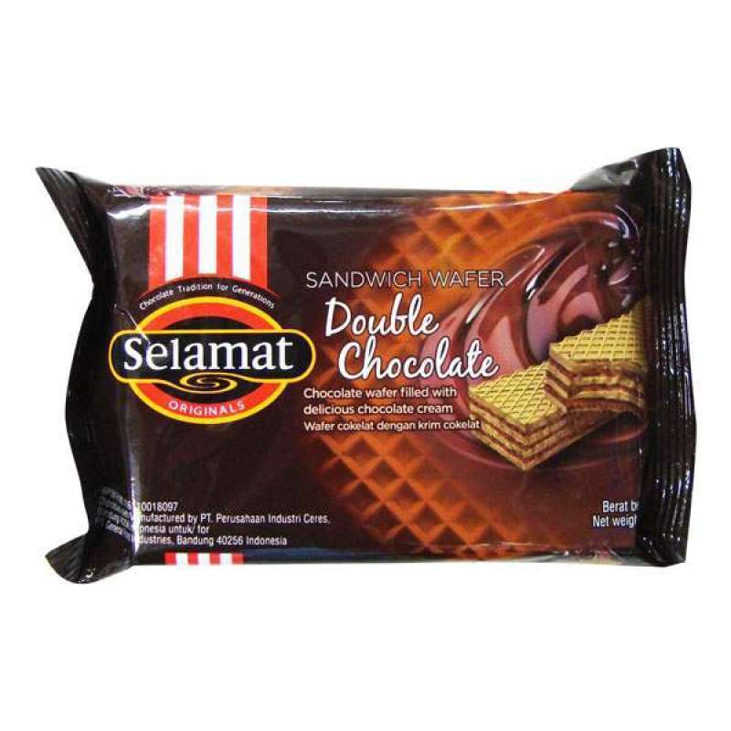 Jual Selamat Sandwich Wafer Double Choco 60gr Di Seller Frestive ...