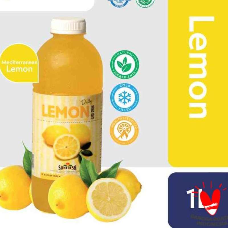 Jual Sunfresh daily Juice Lemon - menutrisi tubuh dari sari buah asli ...