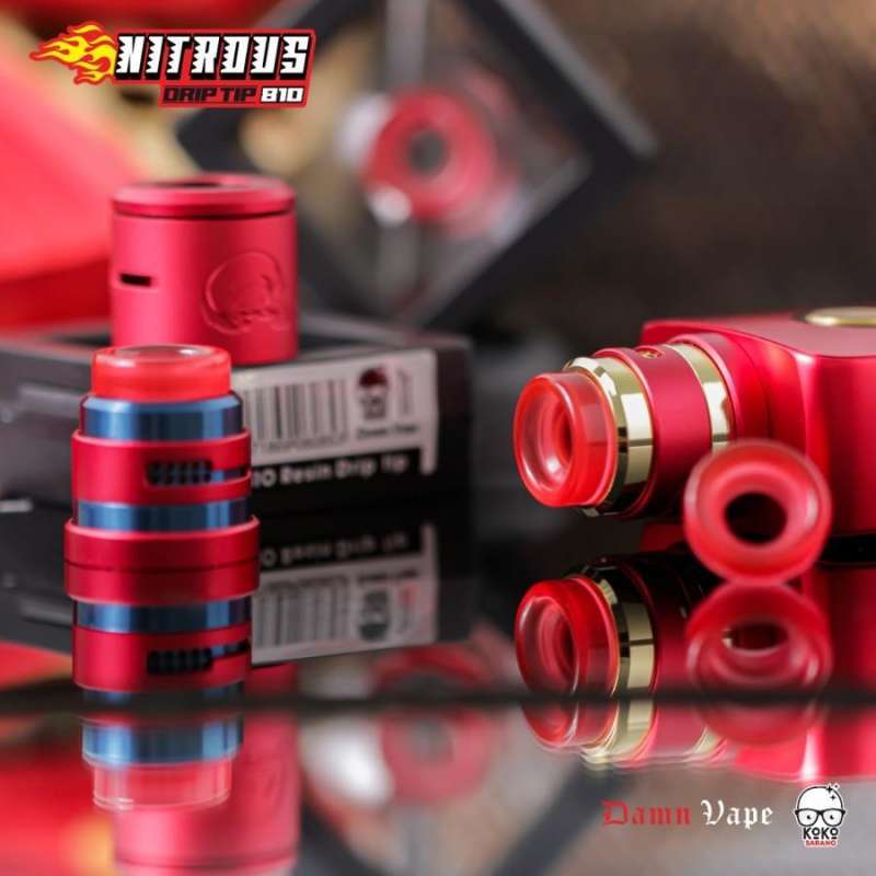 Jual Nitrous Drip Tip 810 Resin By Sarang Vapers X Damn Vape - Driptip ...