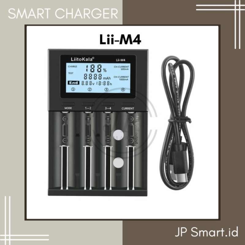 Promo Liitokala Lii M4 Smart Intelligent Battery Charger Cas Baterai ...