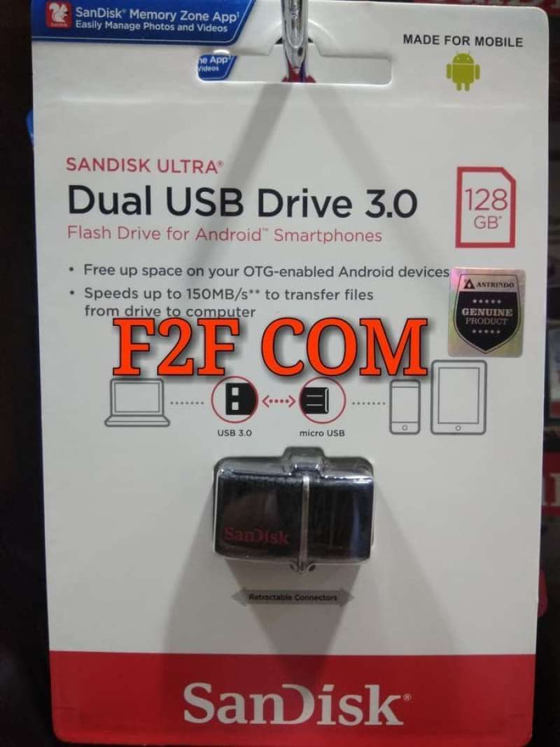 Jual SANDISK FLASHDISK OTG 128GB 150MBPS USB 3.0 / OTG 128 GB 150 MB/S ...