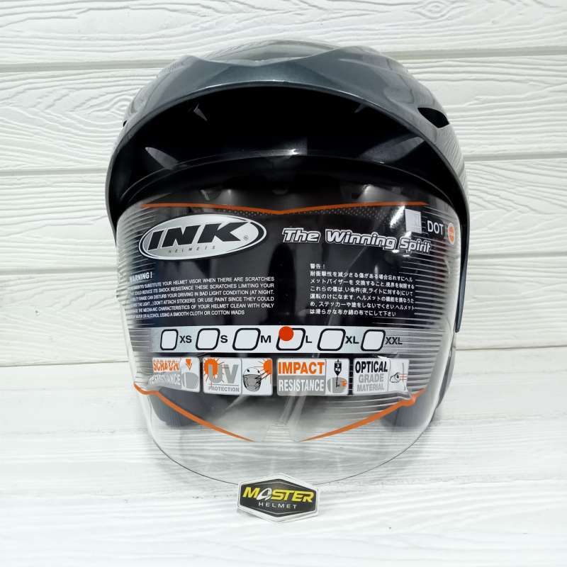 Jual Ink Cx 22 Helm Half Face - All Grey Di Seller Master Helmet ...