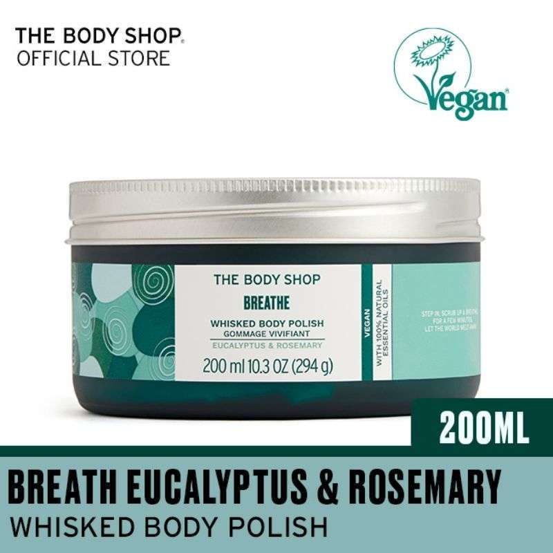 Jual The Body Shop Breathe Whisked Body Polish 200ml - Eucalyptus ...