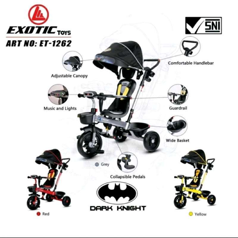 Jual Sepeda Anak Roda Tiga Exotic ET-1262 Tricycle ET1262 ET 1262 di ...