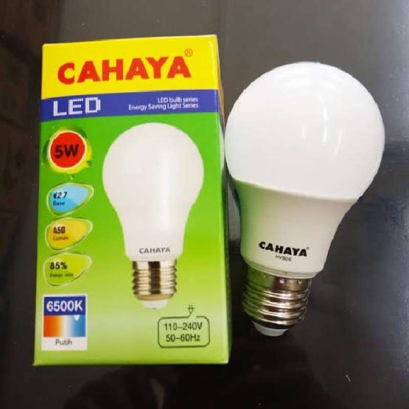 Jual LED Bulb Cahaya Lampu LED 5 Watt putih di Seller Toko Listrik ...