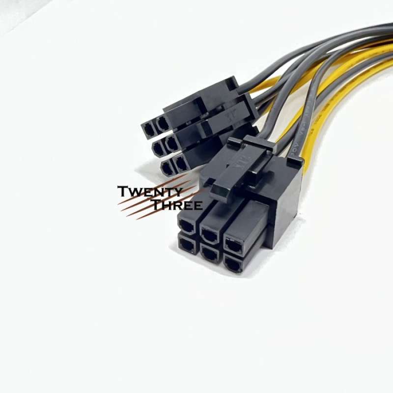 Promo Kabel Power Psu Atx 24 Pin To 2x Dual 6 Pin Pcie Adapter Gpu Vga ...