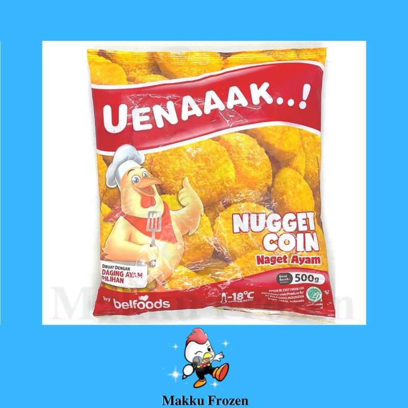 Jual Belfoods uenak nugget ayam small nugget 500gr, Makanan Beku Halal ...