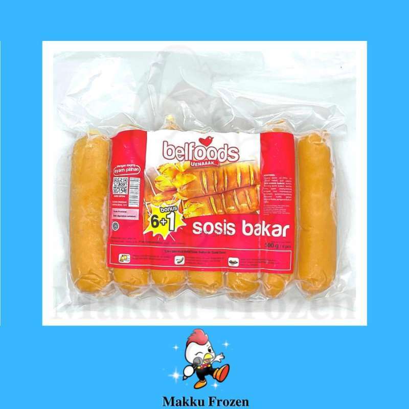 Jual Belfoods uenak sosis bakar ayam 500gr (6+1 bj) Makanan Beku Halal ...