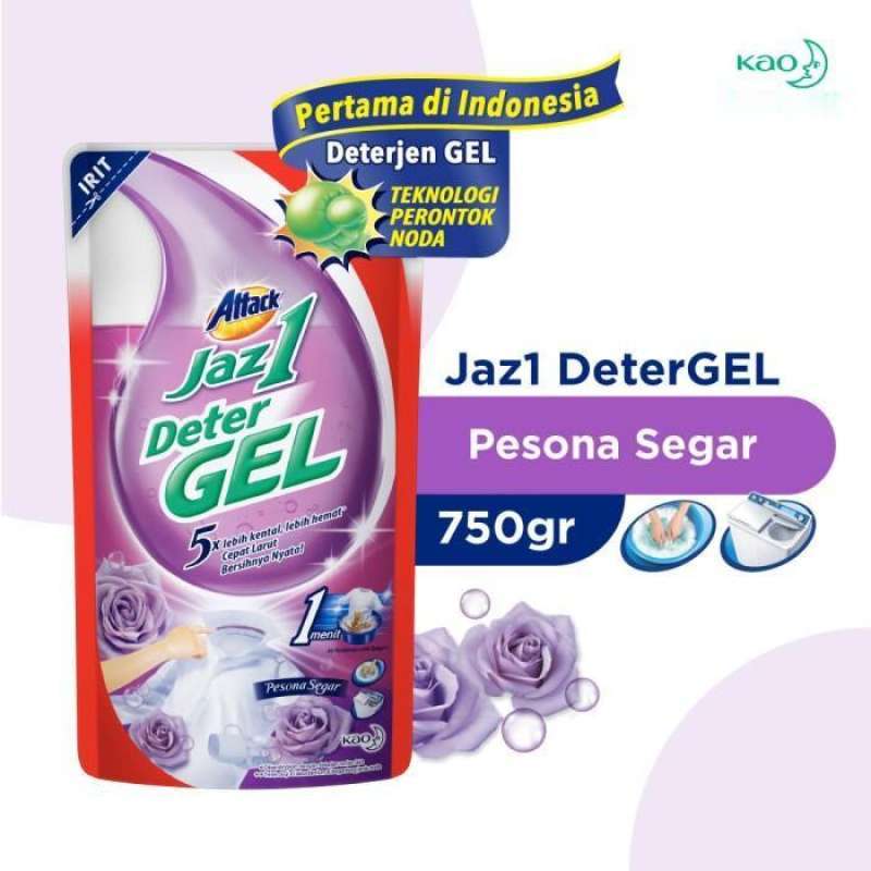 Promo Attack Jaz1 Deterjen Gel DeterGEL Pesona Segar Pouch 750gr Diskon ...