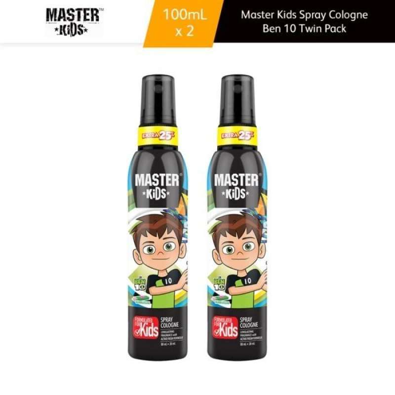 Jual Master Kids Spray Cologne Ben 10 Bottle 100ml Twinpack - Isi 2 pcs ...