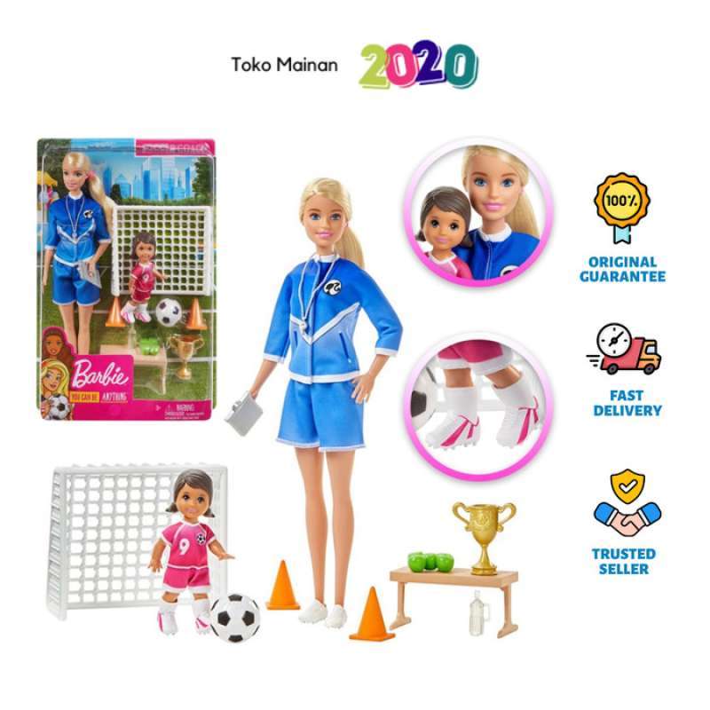 Promo BARBIE SOCCER COACH PLAYSET ORIGINAL - MAINAN ANAK GLM47 di ...