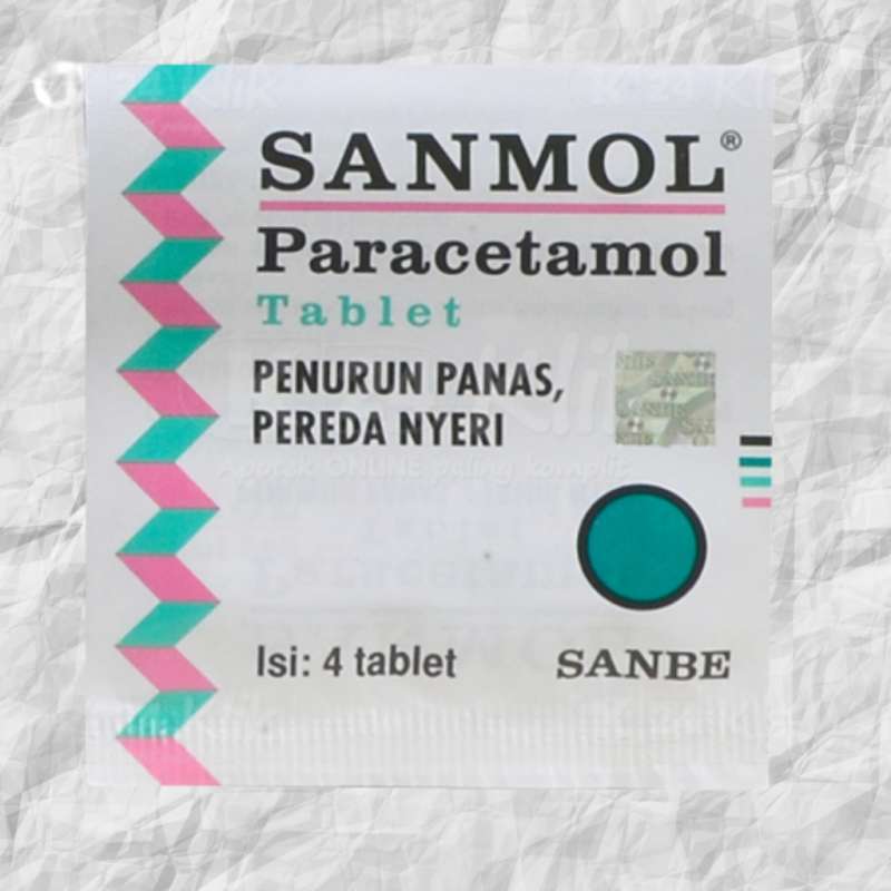 Jual Sanmol Tablet Obat Demam Penurun Panas Sakit Gigi Kepala Dewasa ...