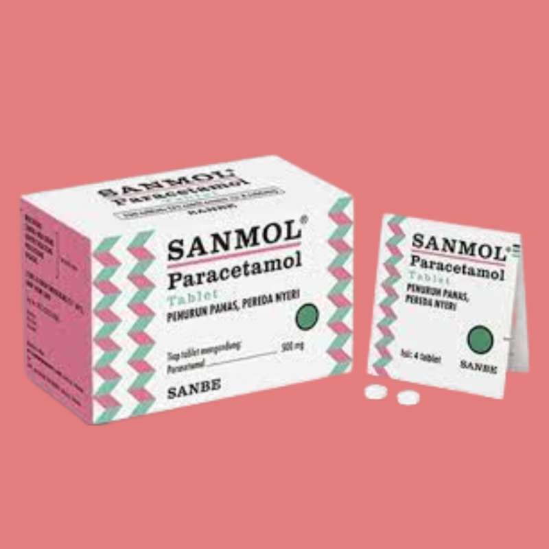Jual Sanmol Tablet Obat Demam Penurun Panas Sakit Gigi Kepala Dewasa ...
