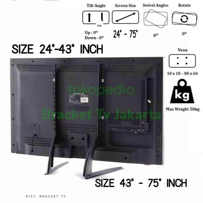 Kaki Tv Led 32 Inch Garansi Resmi Indonesia 🏷️ Harga Murah April 2026