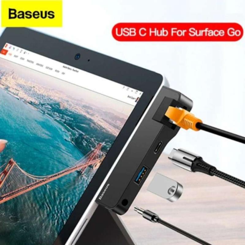 Jual Baseus USB C HUB 3.0 LAN Ethernet RJ45 network audio Surface GO ...