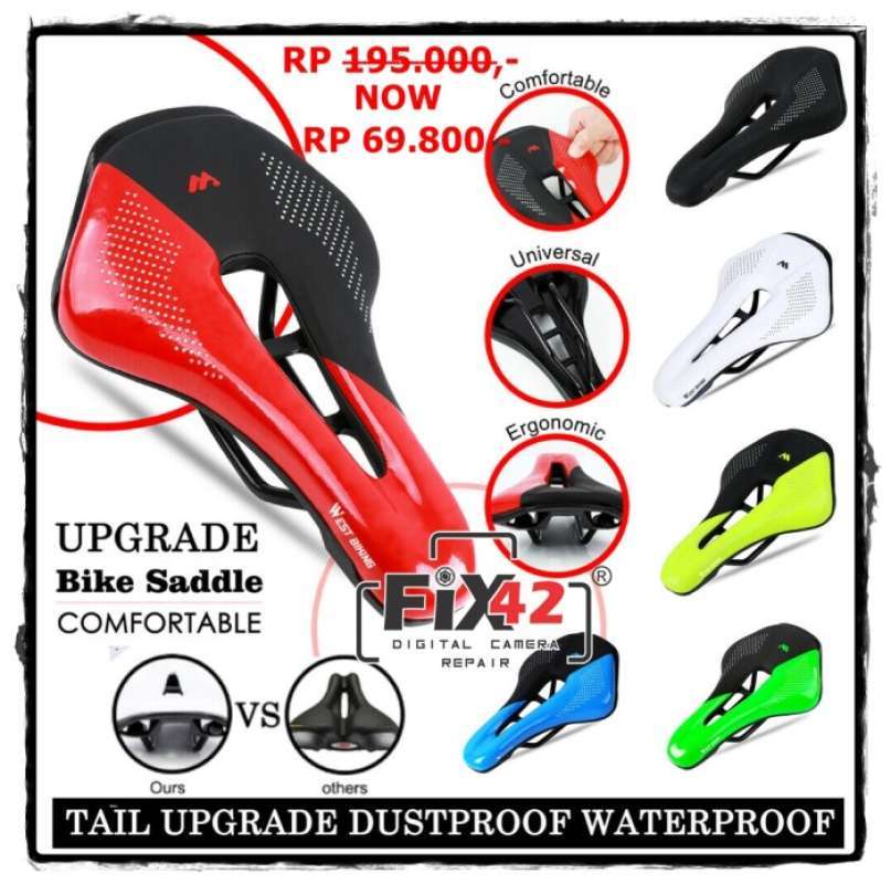 Promo Sadel Saddle Sepeda Roadbike Mtb Folding Bike Cycling Hollow Seat ...