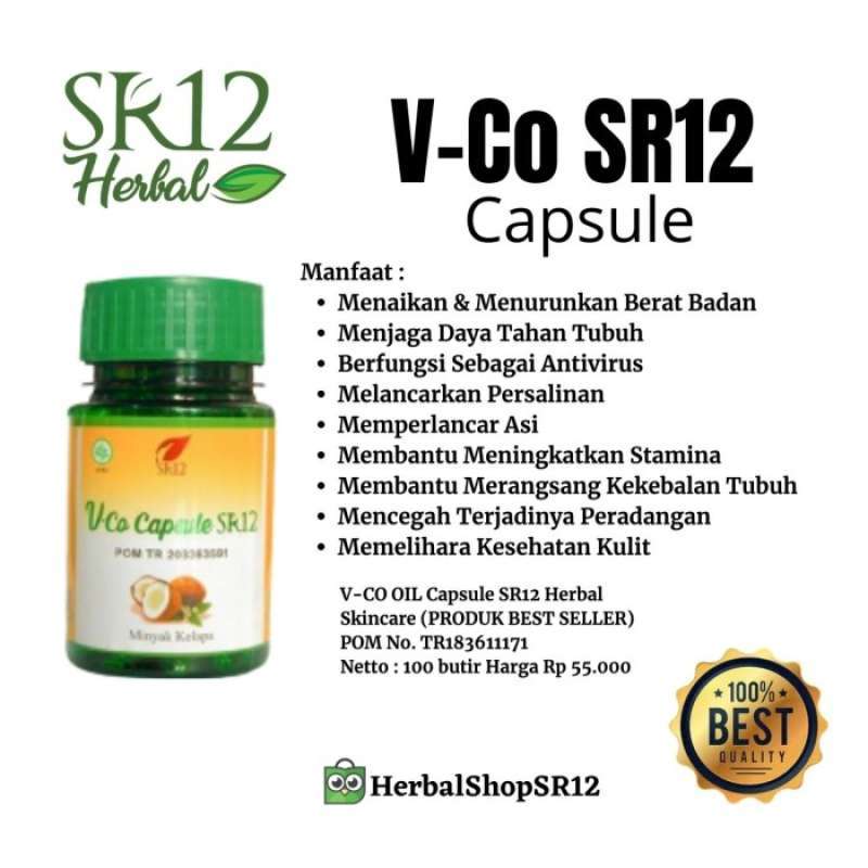 Jual V-Co Capsule | Vco Kapsul | Vico Capsule | Virgin Coconut Oil Sr12 ...