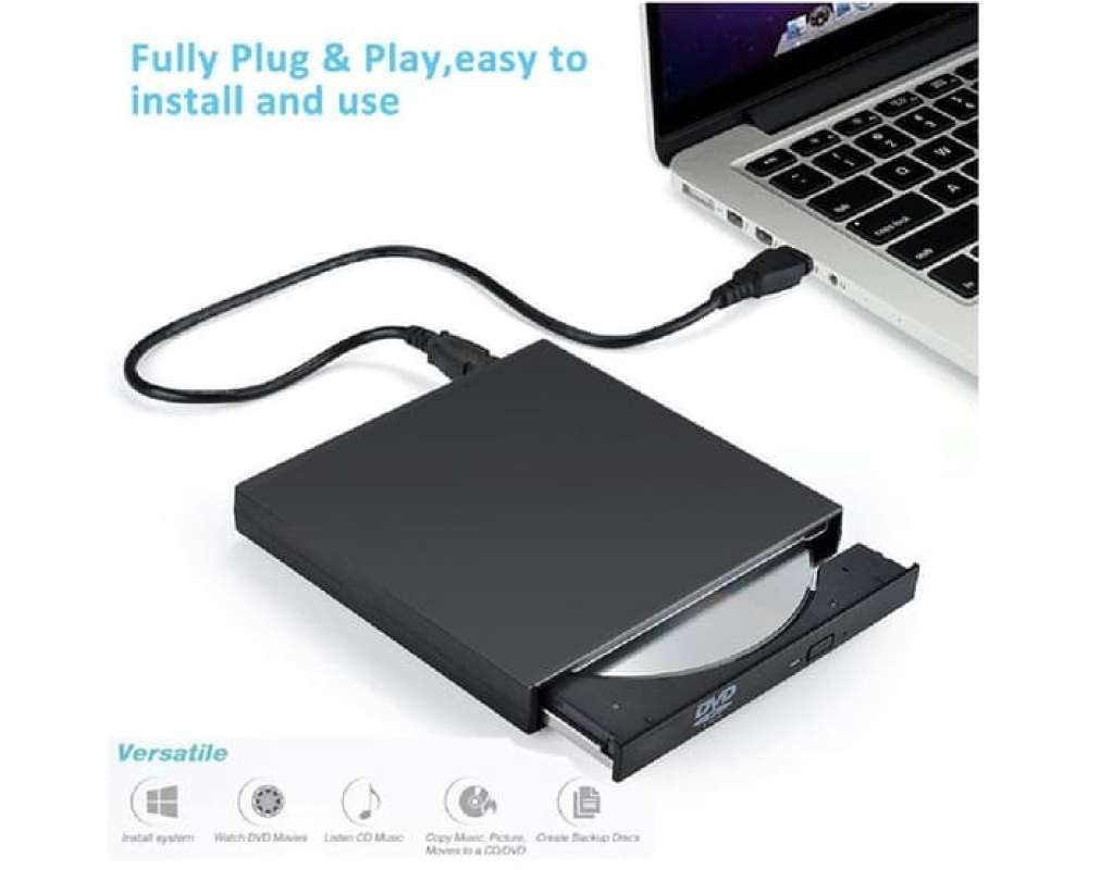 Jual DVD & CD Player PC Laptop Mac - USB External Drive DVD-RW & CD ...