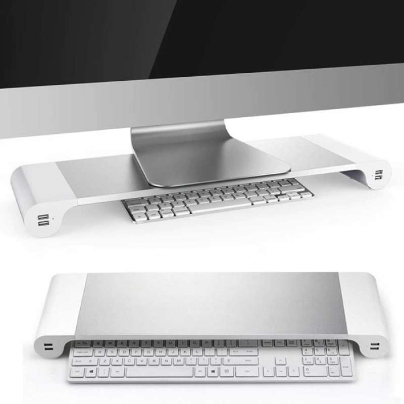 Jual Meja Monitor Besegad Stand Aluminium with 4 USB Port di Seller ...