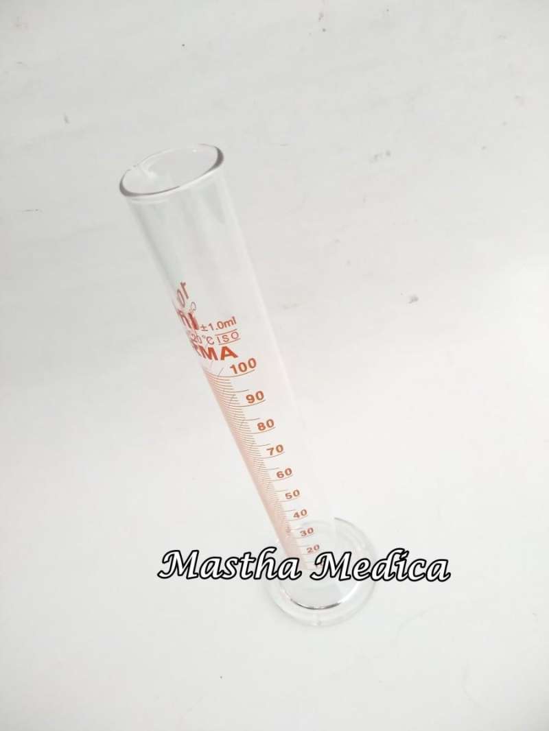Promo Alat Laboratorium Gelas Ukur Kaca 100cc Tabung Larutan Kimia ...